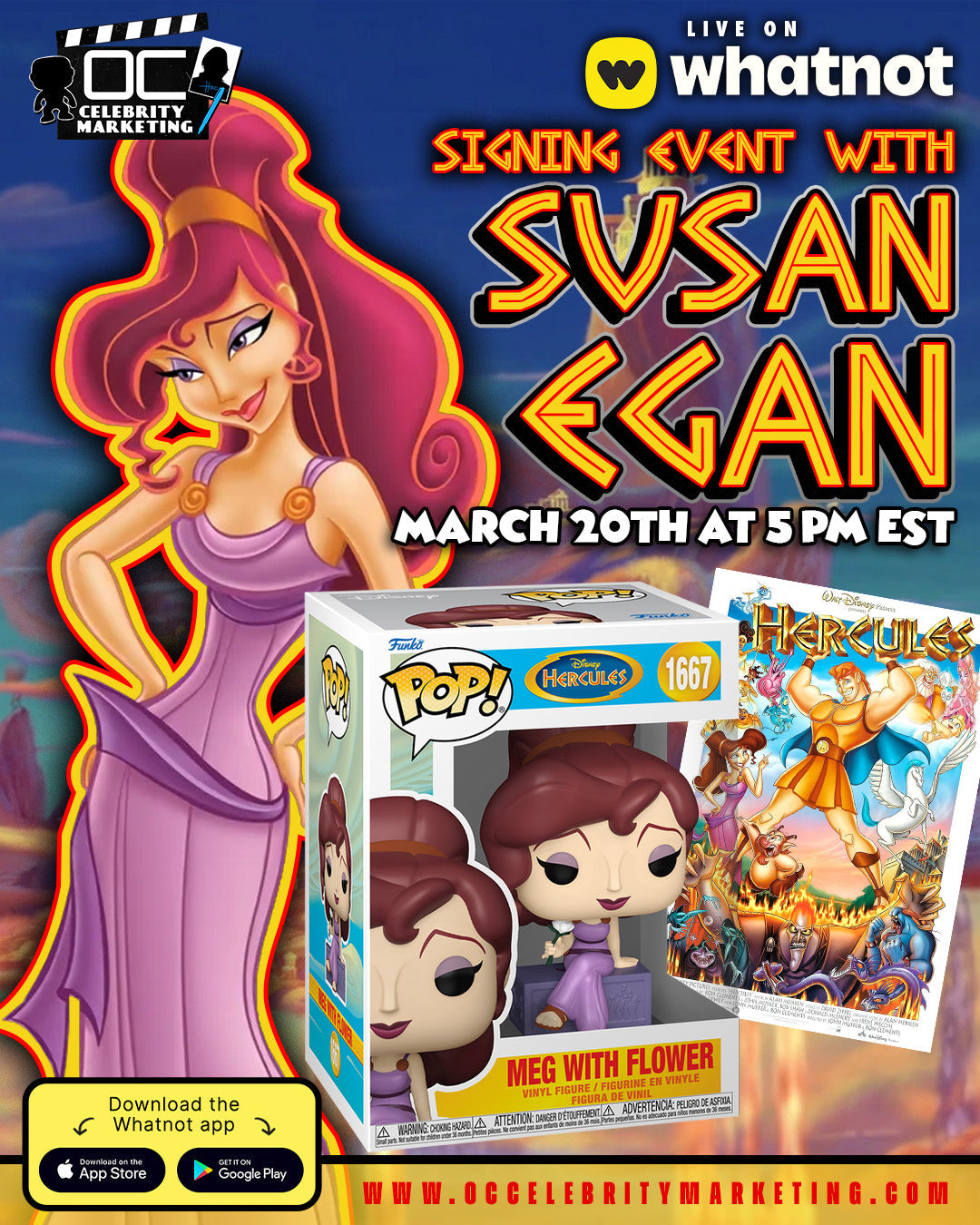 Susan Egan Pre-Order (Signing March 20th) – OC Celebrity Marketing LLC