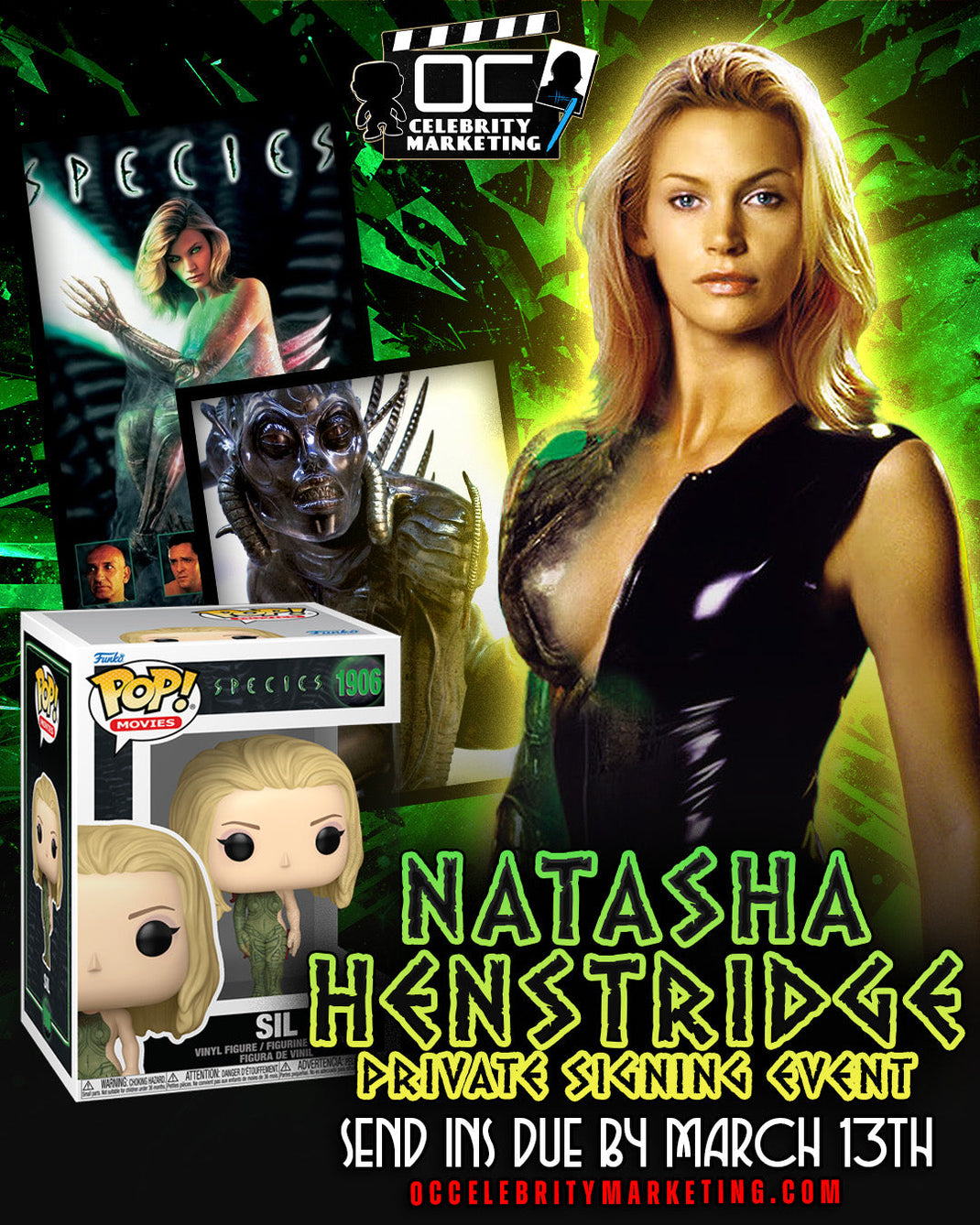 Natasha Henstridge Pre-Order – OC Celebrity Marketing LLC