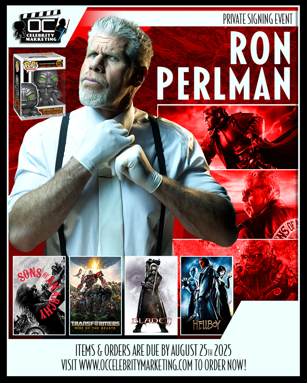 Ron Perlman Pre-Order – OC Celebrity Marketing LLC