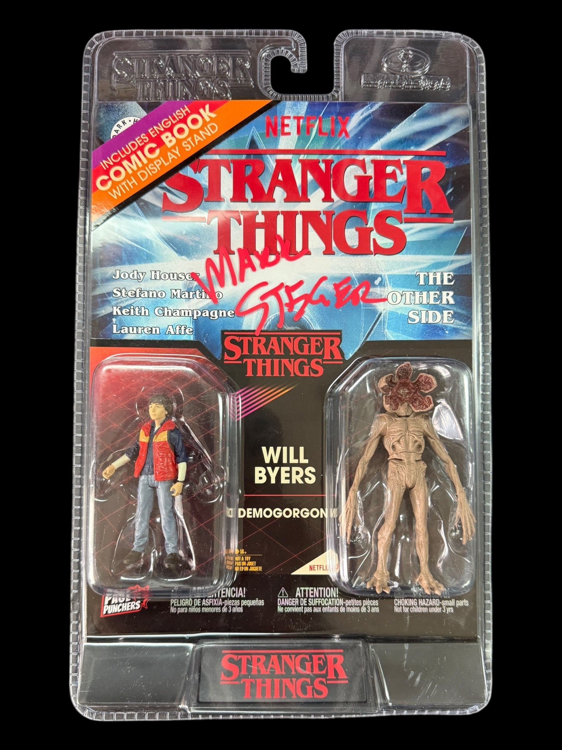 Mark Steger signed Netflix Stranger Things Page Punchers Will Byers ...