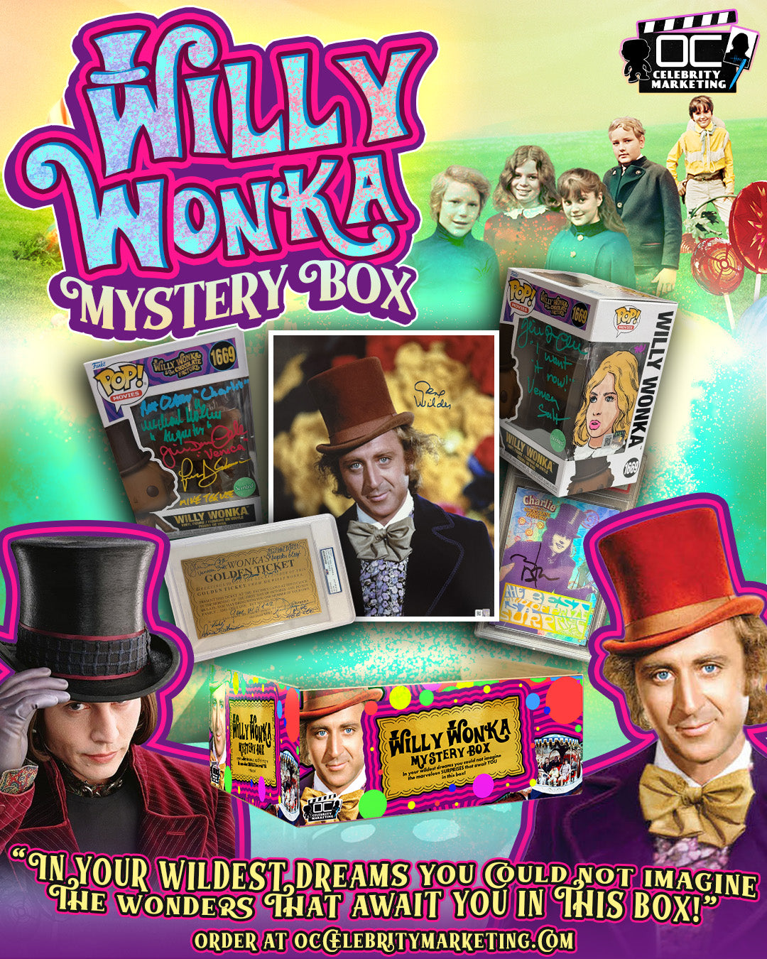 Willy Wonka Mystery Box - 2025 – OC Celebrity Marketing LLC